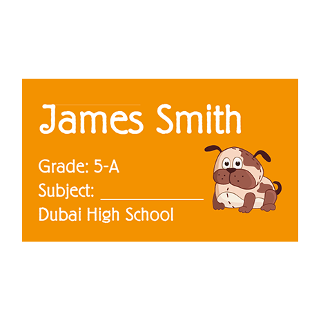 Personalised Name lable Sticker for School kids book labels ...